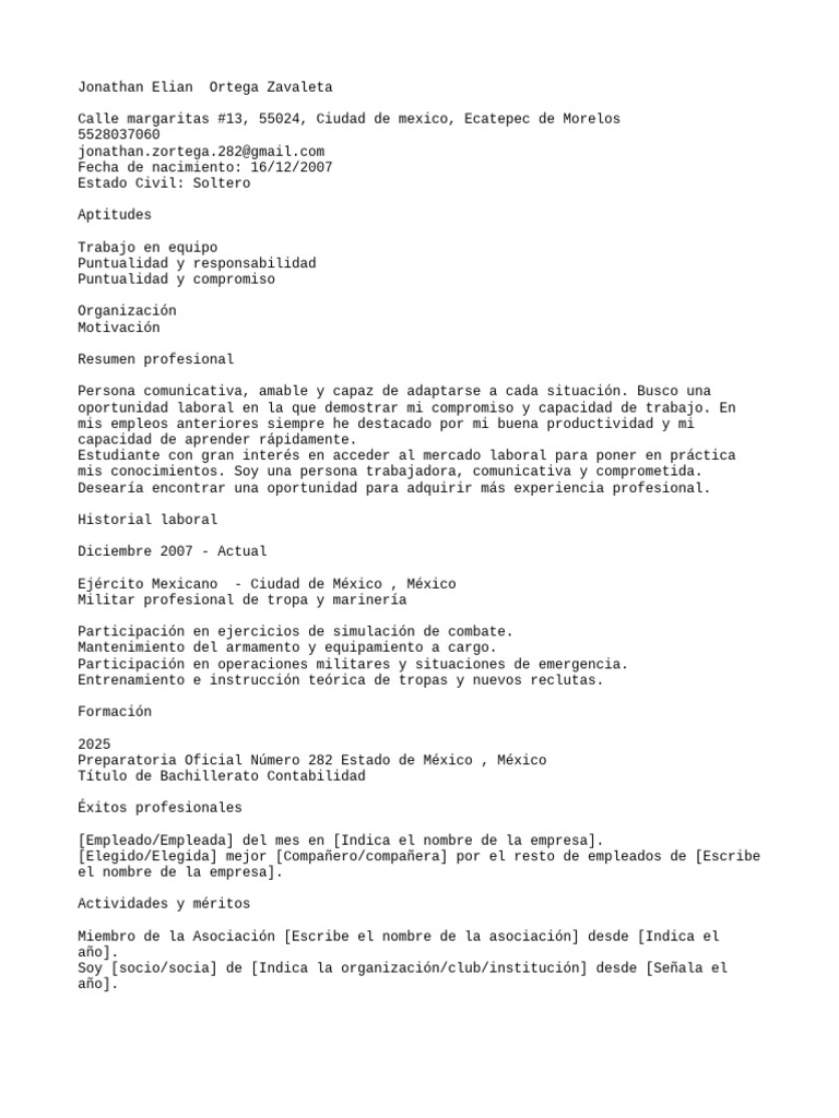 CV 1 | PDF