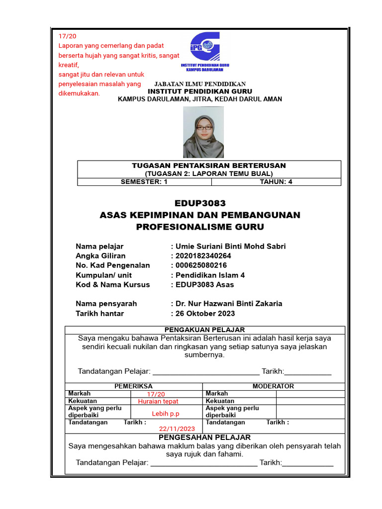 Laporan Temu Bual Cabaran Pendidikan ABC | PDF