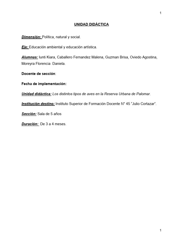 Grupo 1 - Kiara Inti, Malena Cballero, Brisa Guzman, Oviedo Agostina ...