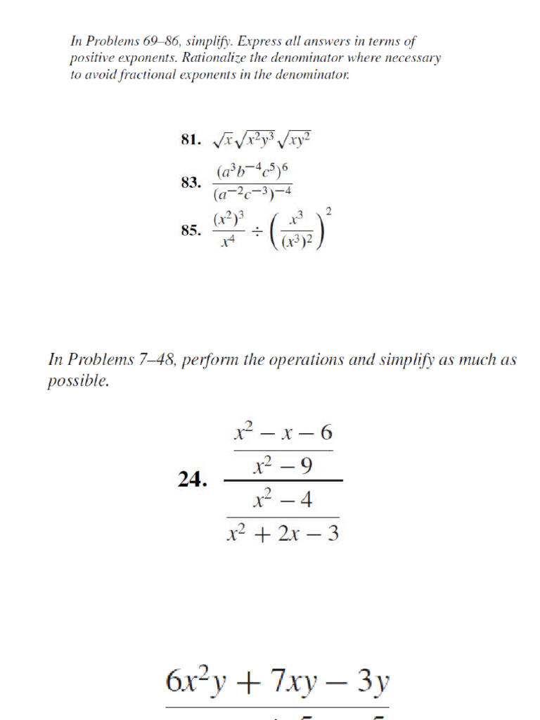 Chapter R Review of Algebra | PDF