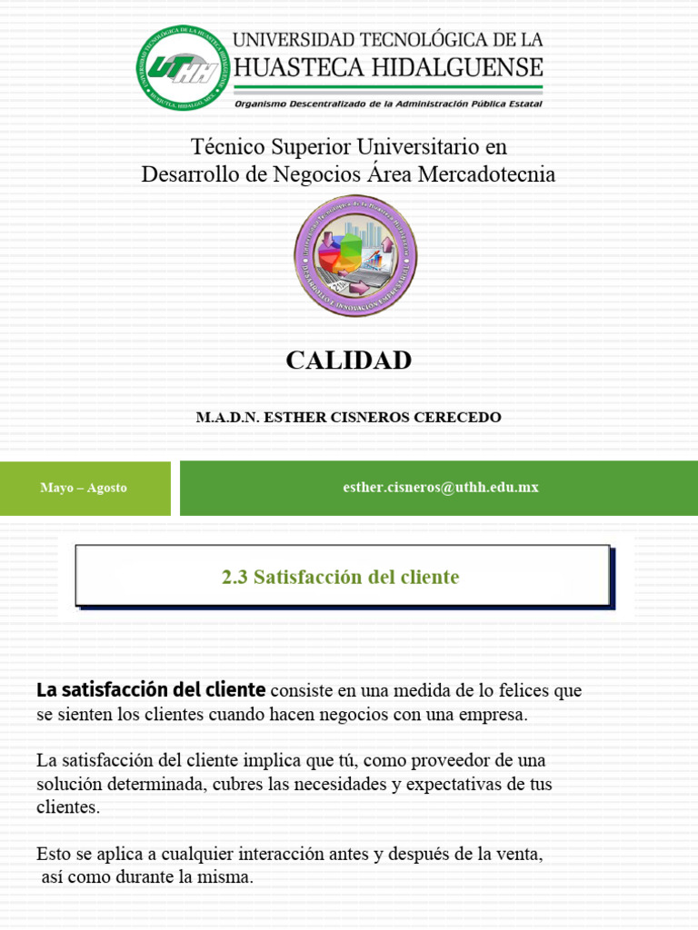 Satisfaccion Al Cliente | PDF | La satisfacción del cliente | Cliente