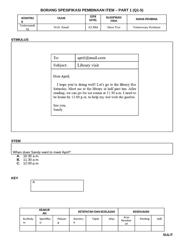 Part 1 Year 6 - Email | PDF