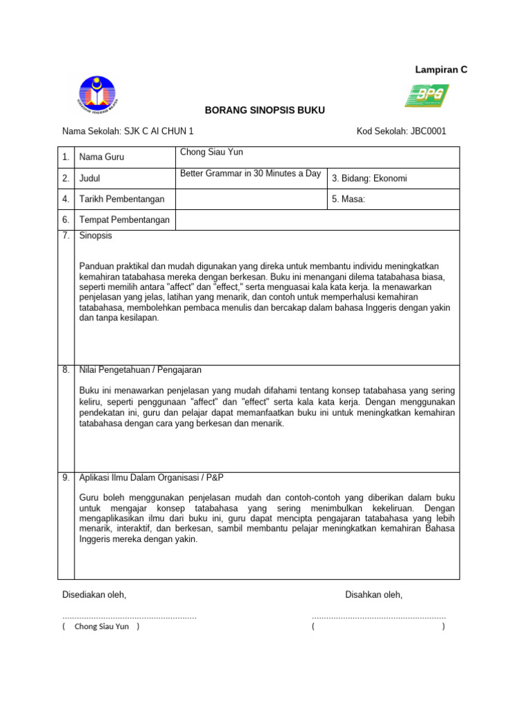 Sinopsis Buku 4 | PDF