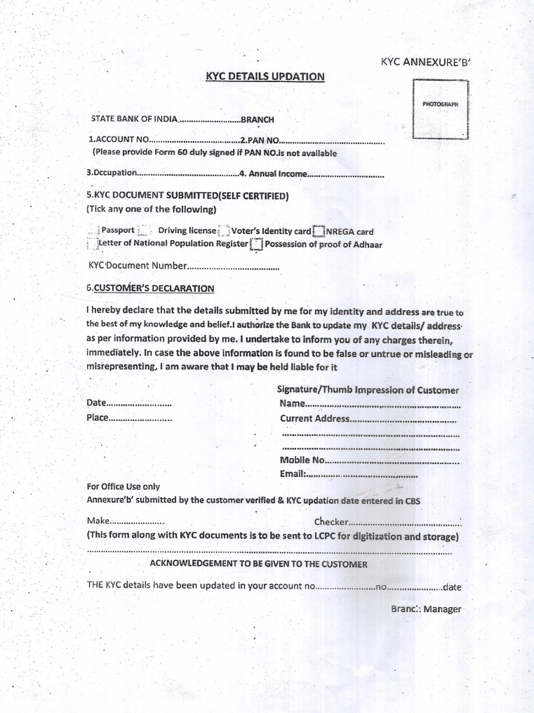 Kyc Form | PDF