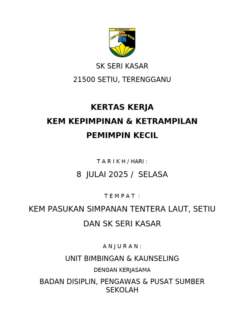 Kem Kepimpinan Pemimpin Kecil 2025 | PDF