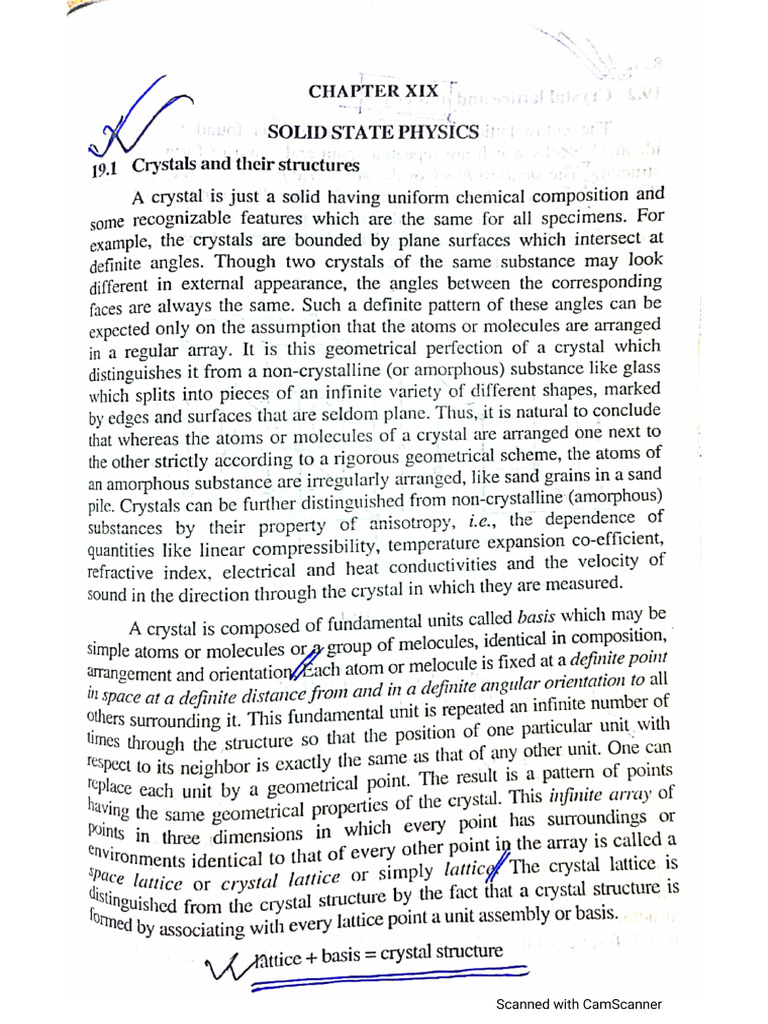 Crystal Structure Physics-1213 | PDF