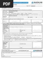 SBI Mutual Fund Bank Mandate Change Form | PDF | Banks | Signature