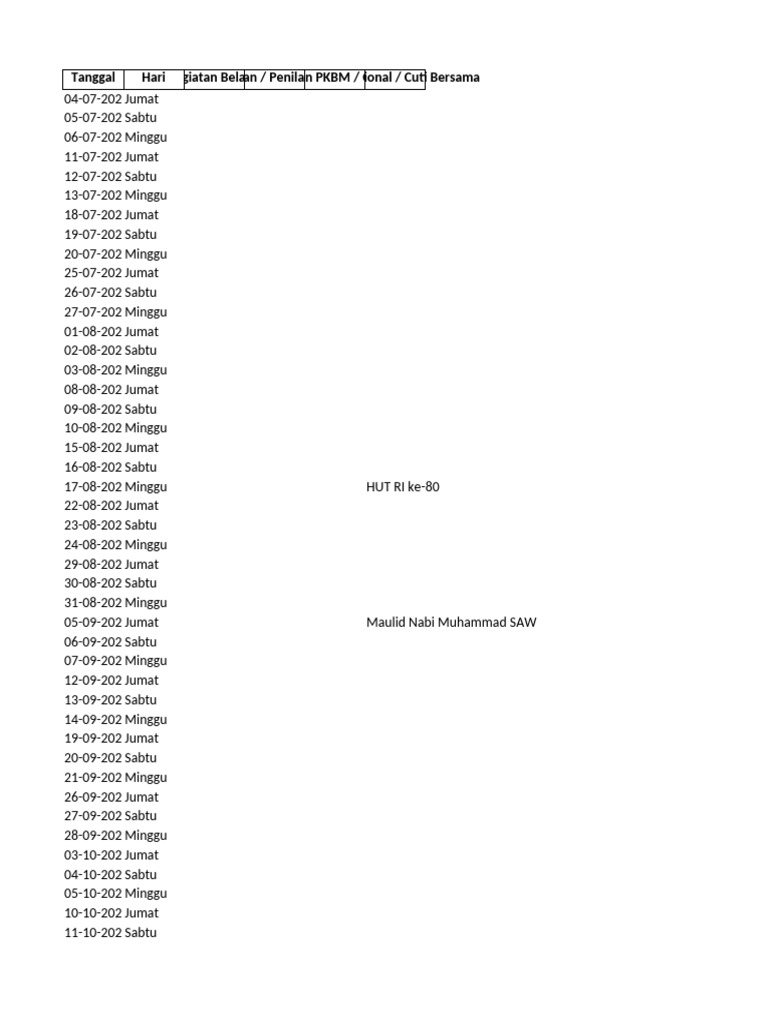 Kalender_PKBM_Nusa_Permai_2025_2026_Lengkap | PDF