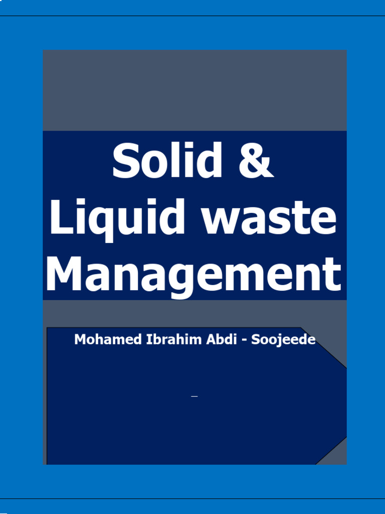 Soojeede's Solid Waste Management Lecture Notes | PDF | Waste ...