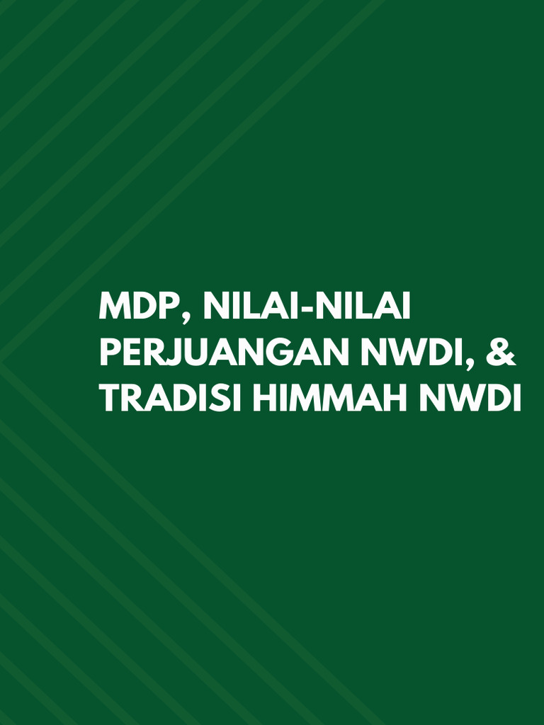 Kader Himmah Nwdi | PDF