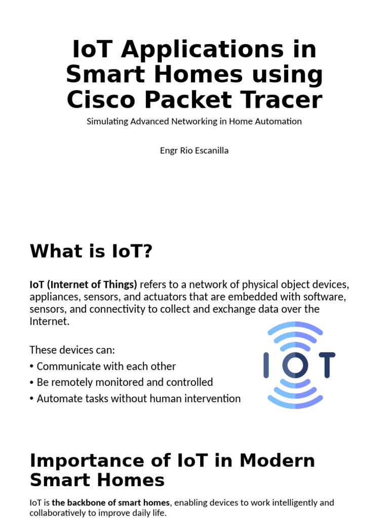 Cisco IoT Solutions for Smart Homes | PDF | Internet Of Things | Home ...
