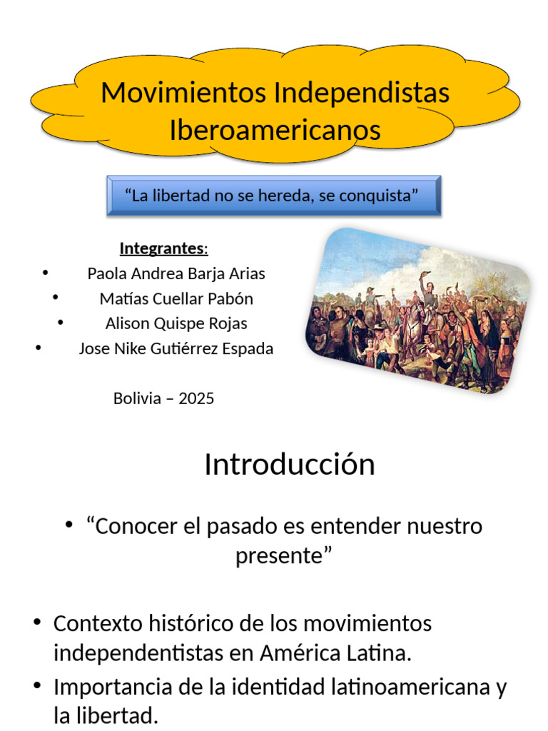 Movimientos Independentistas | PDF | America latina | Américas