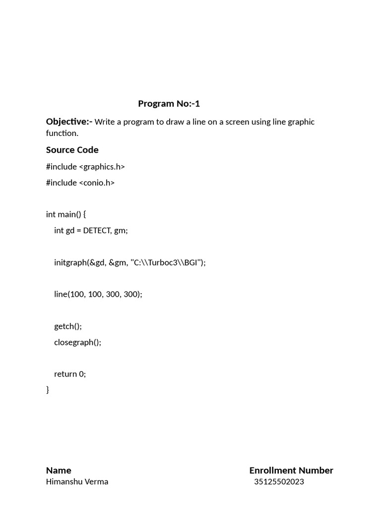 Computer Graphics File004 | PDF | Geometry | Euclidean Geometry