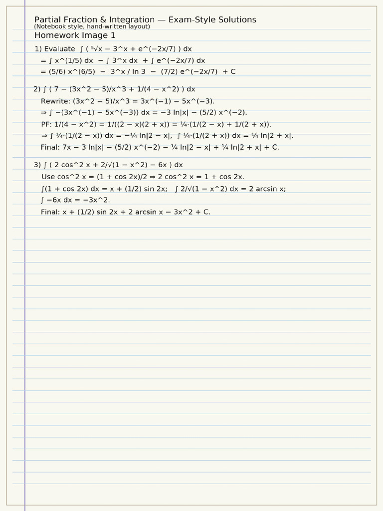 Integral Solution | PDF