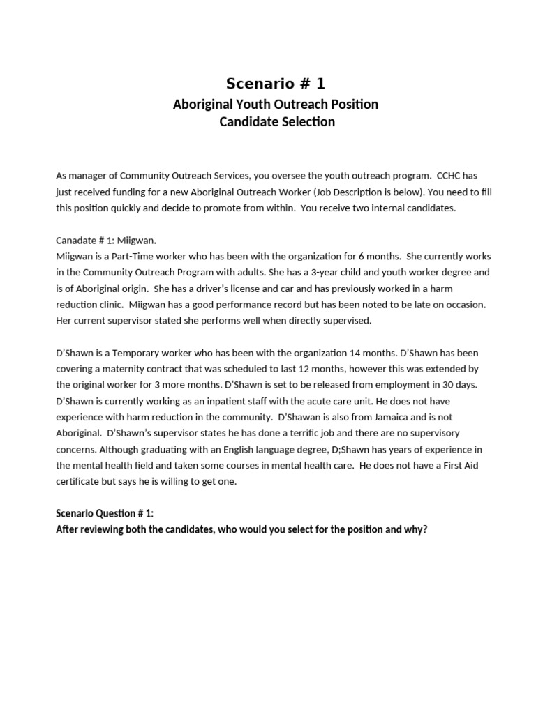 Aboriginal Youth Outreach Candidate Review | PDF