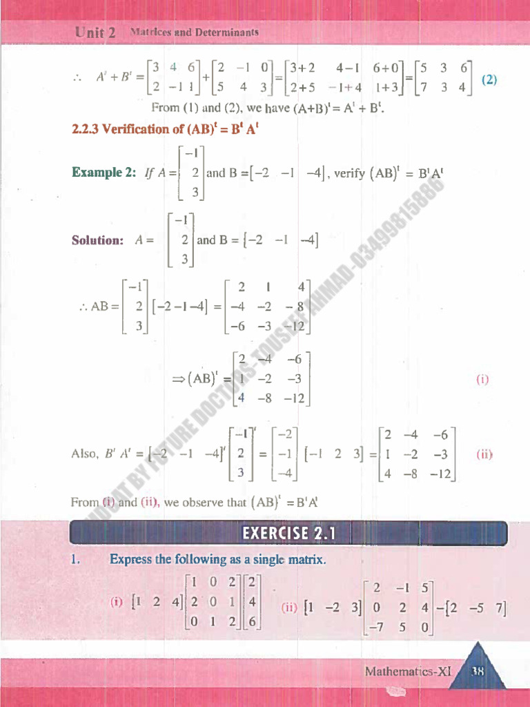 1st Year Mathematics KPK Board 2020 New Edition | PDF