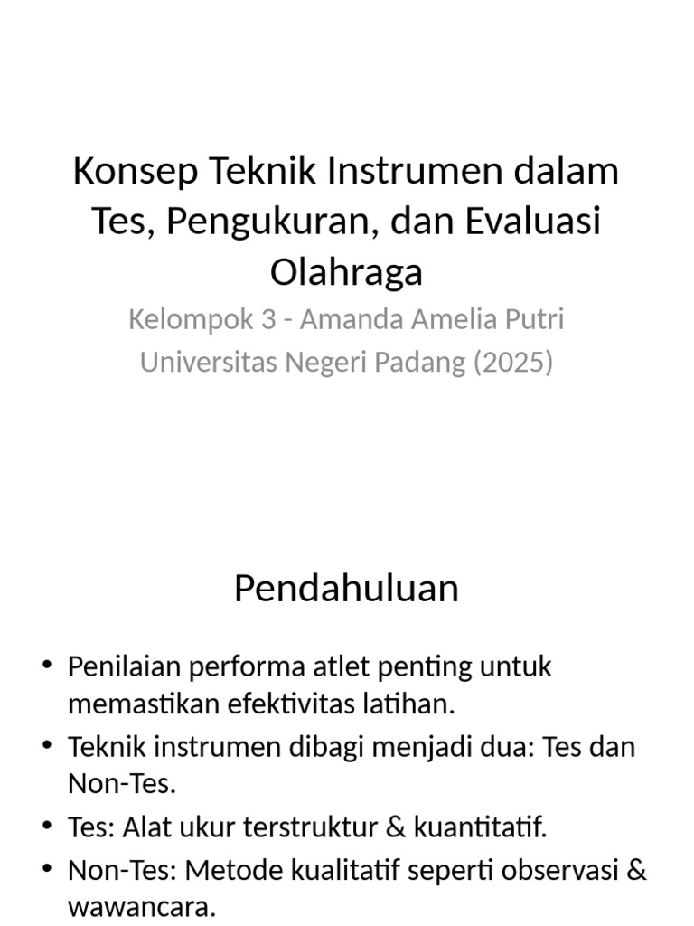 PowerPoint Teknik Instrumen Dengan Narasi | PDF