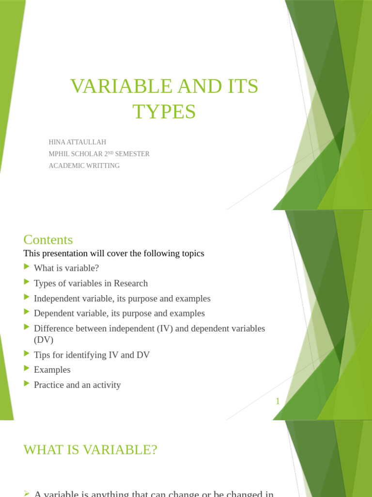 Understanding Research Variables Explained | PDF | Dependent And ...
