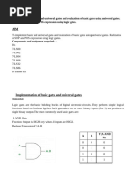 NAND and NOR Gate Implementations | PDF | Logic Gate | Digital Electronics