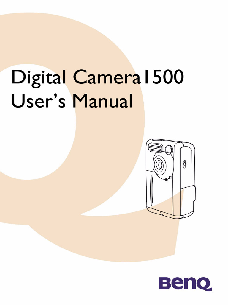 BenQ DC 1500 Digital Camera Manual | PDF | Camera | Display Resolution