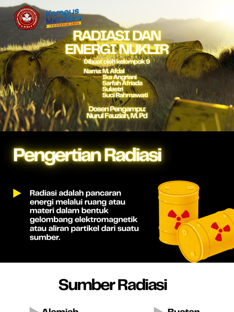 Pengertian dan Dampak Radiasi | PDF
