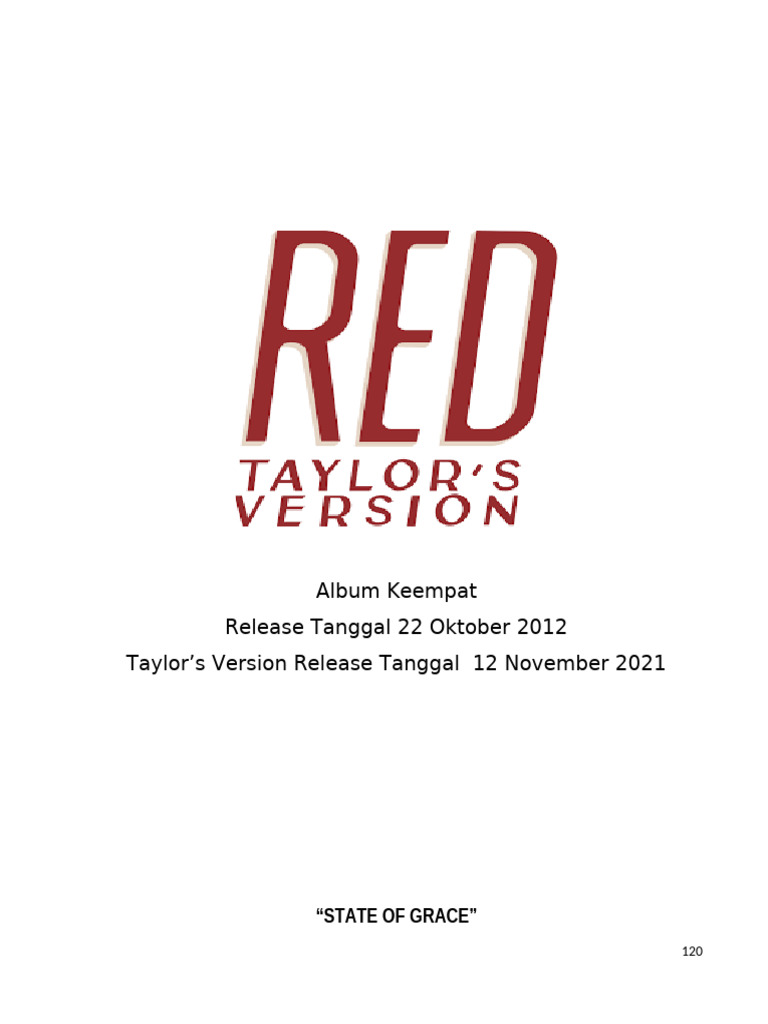 Red Album | PDF | Song Structure