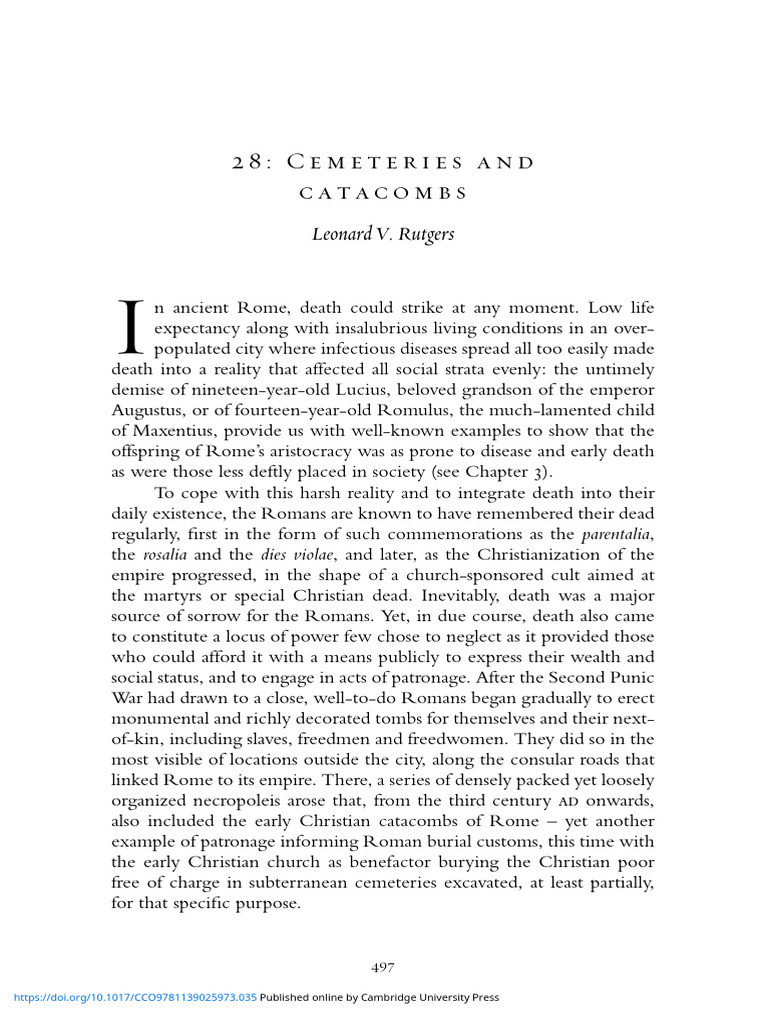 Roman Funerary Architecture Overview | PDF | Burial | Roman Empire