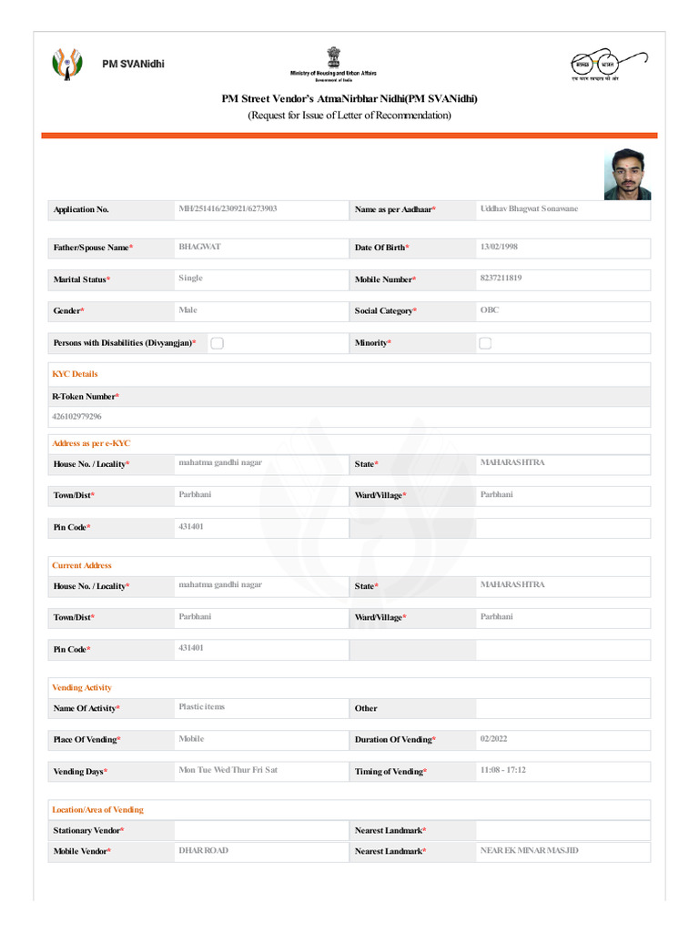 MH 251416 230921 6273903 - LORApplication | PDF | Authentication ...