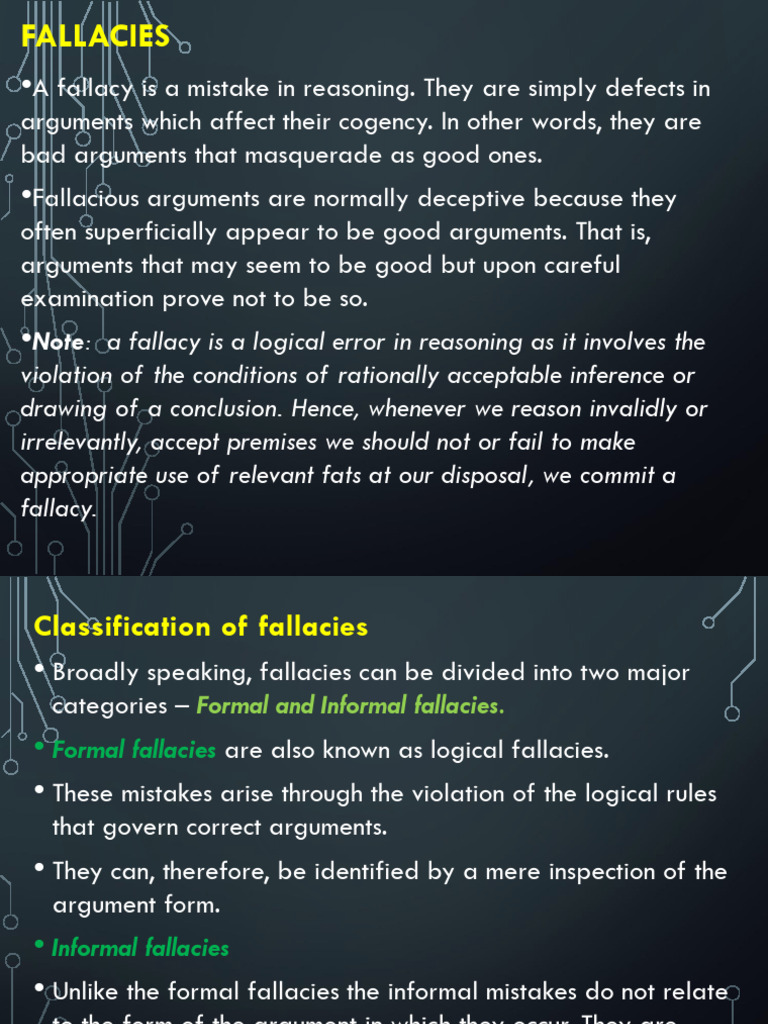 Fallacies | PDF | Fallacy | Argument