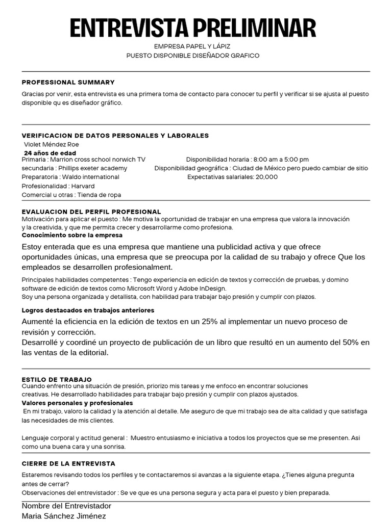 Professional Docs & Interview Prep Resume in Black White UConn Brand ...