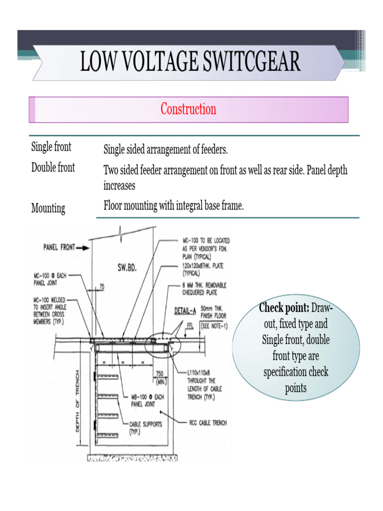 Low Voltage Switchgear Construction Guide | PDF | Power Engineering ...