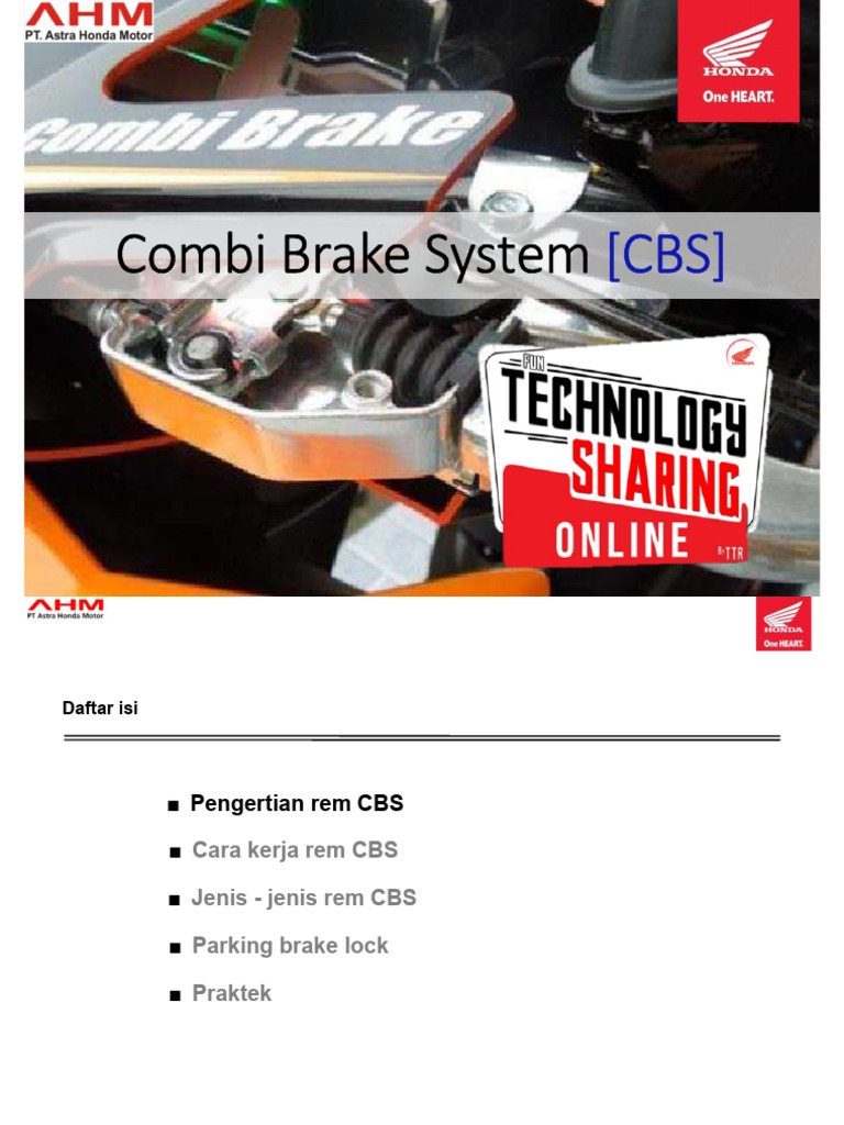FRAME - Combi Brake System (CBS) | PDF