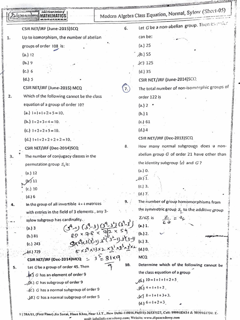 Abstract (Practice Questions) Dips | PDF | Group (Mathematics) | Functions And Mappings