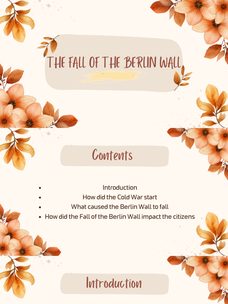 The Fall of The Berlin Wall PDF | PDF