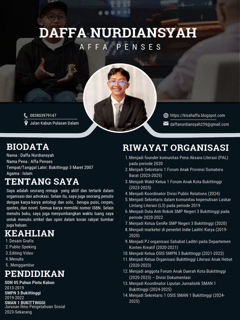 Daffa CV Dan Kegiatan Pengabdian) | PDF