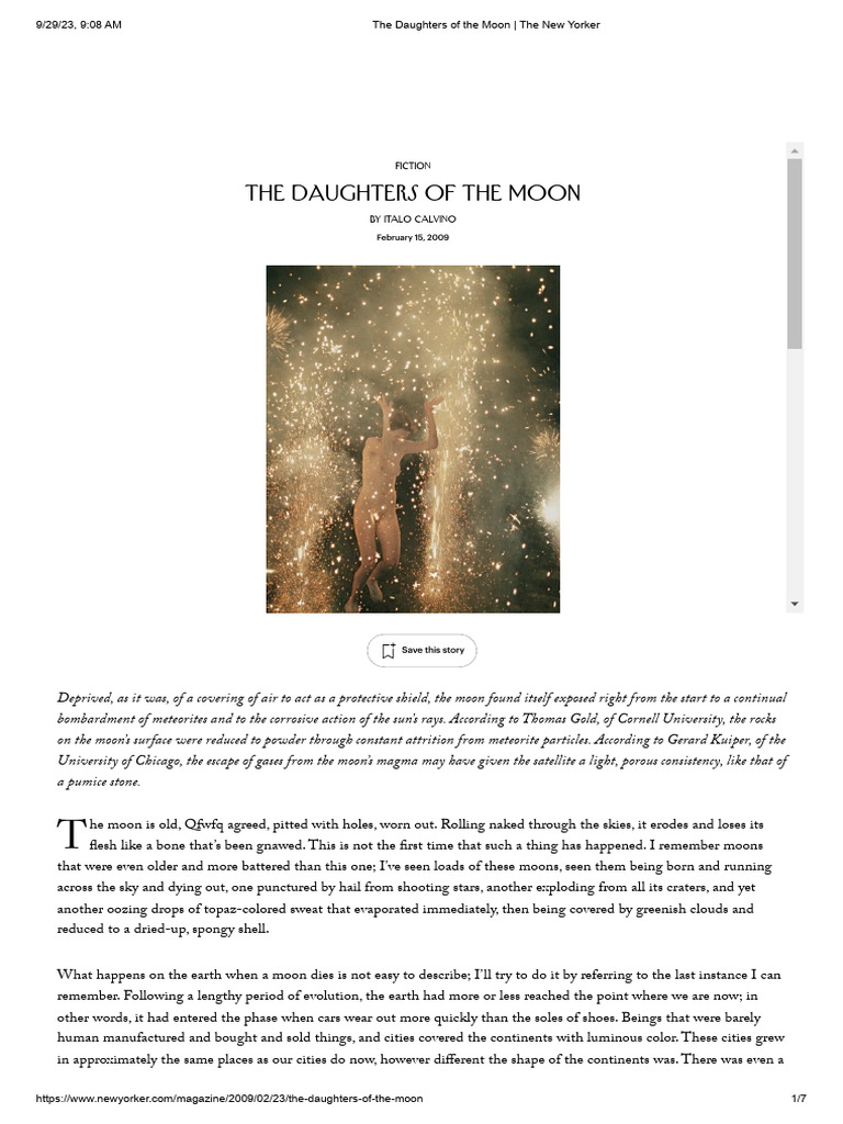 The Daughters of The Moon | PDF | Moon
