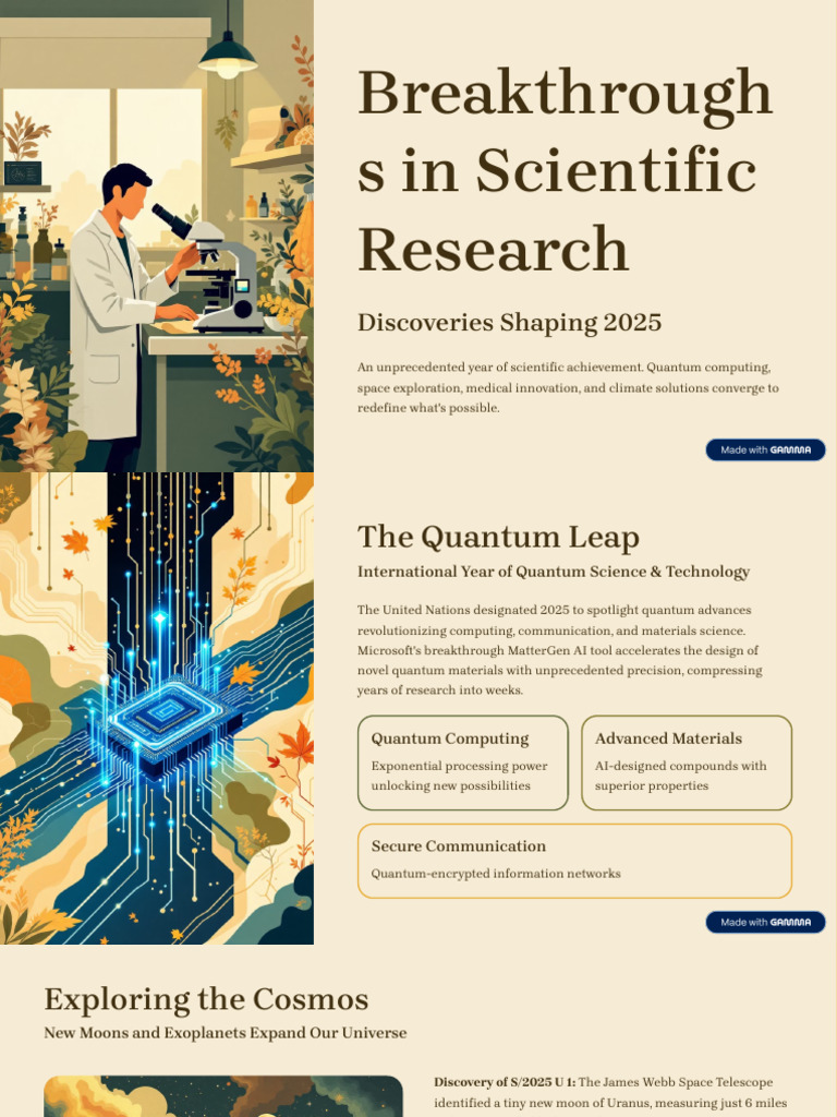 Breakthroughs in Scientific Research | PDF | Science | Dinosaurs