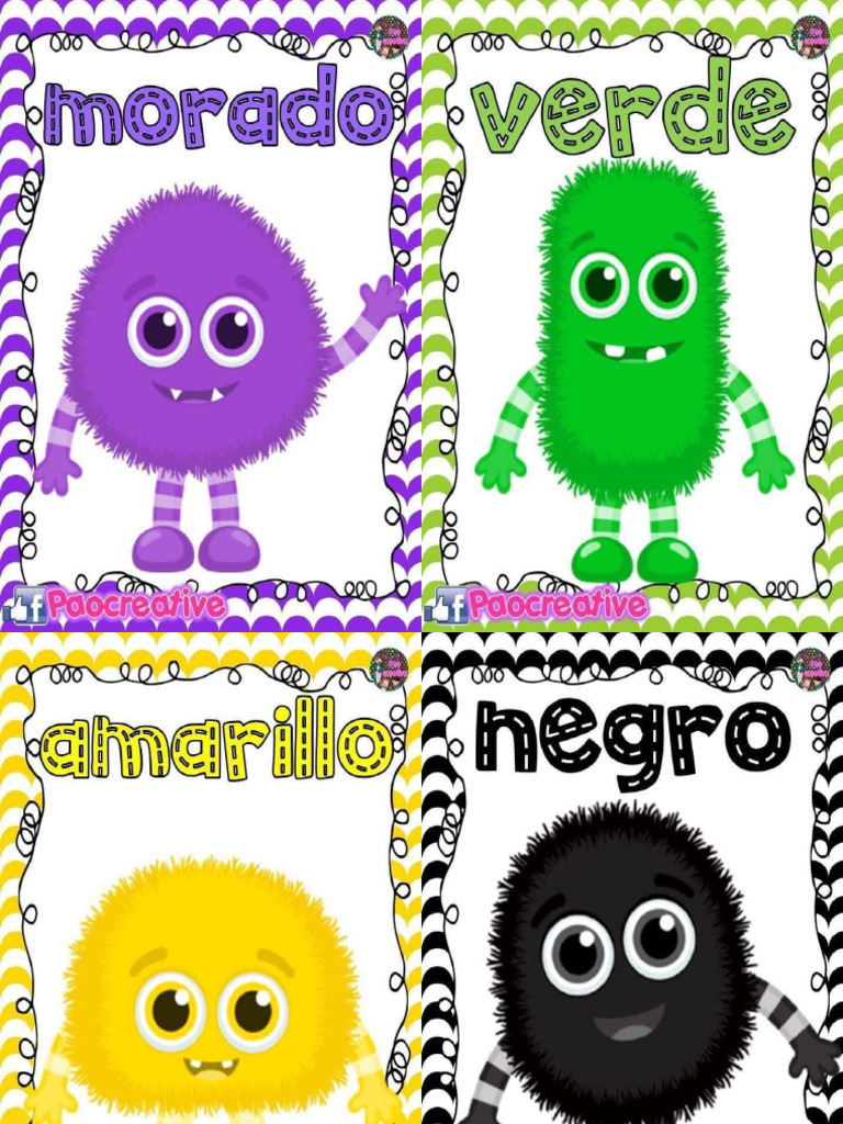 Los Colores y Numeros Imprimir | PDF