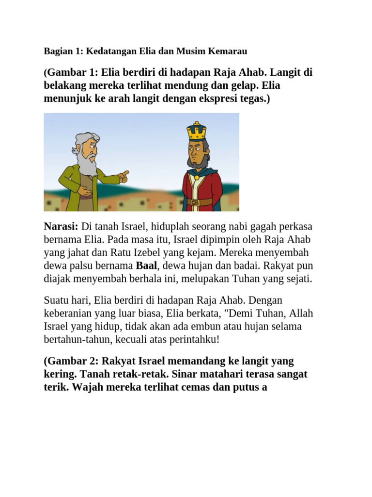 Kemenangan Elia: Api dan Hujan di Israel | PDF
