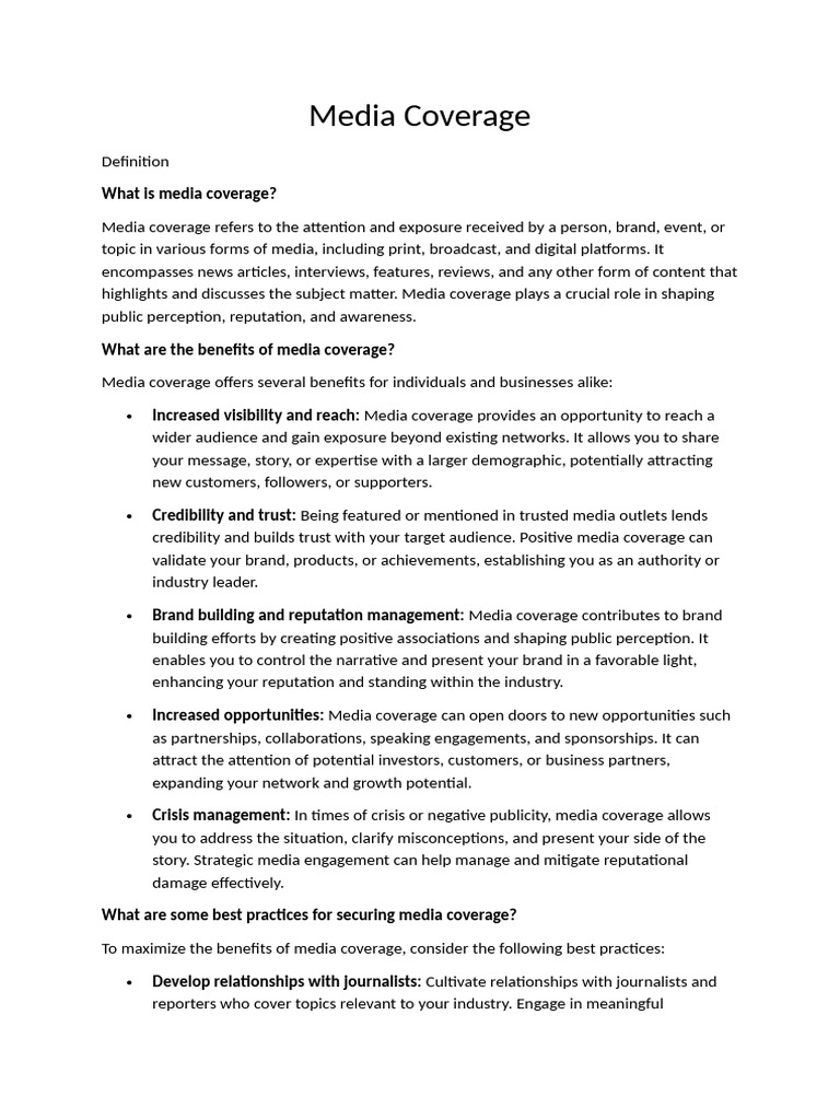 Newspaper | PDF | Media Bias | Reputation