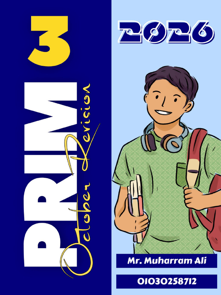 Prim 3 - October Revision | PDF