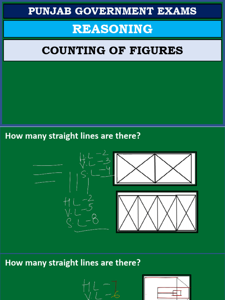 Pcs Counting of Figures 12 Aug PDF | PDF | Rectangle | Triangle