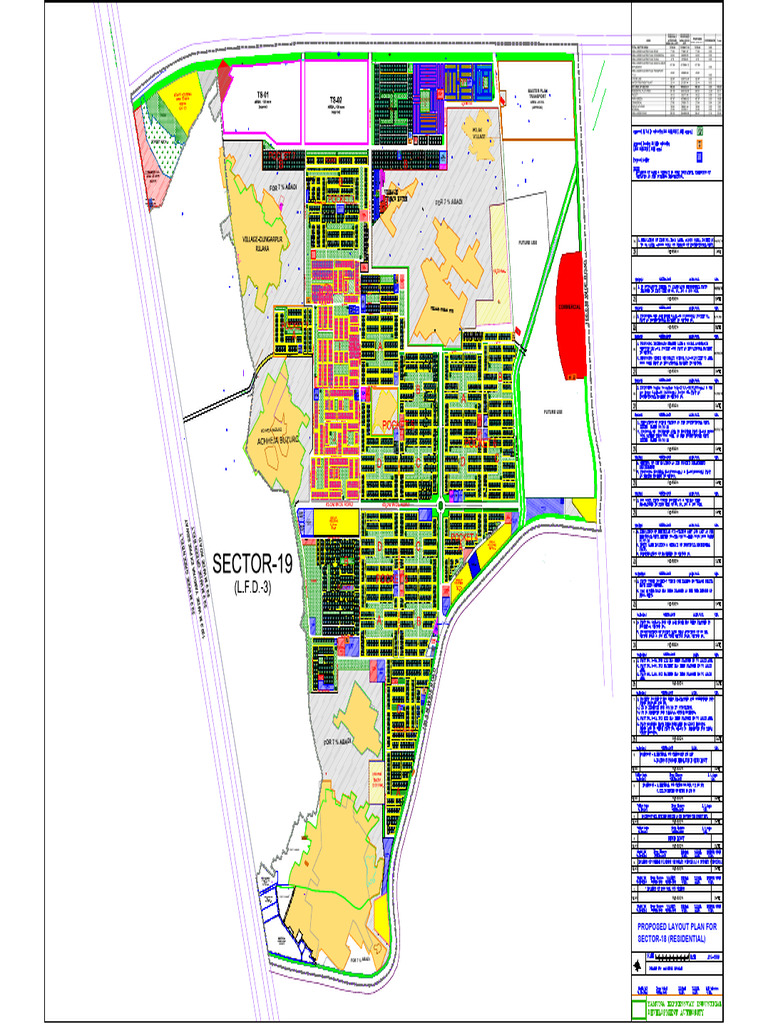 Sector-18 Residential Layout Plan | PDF