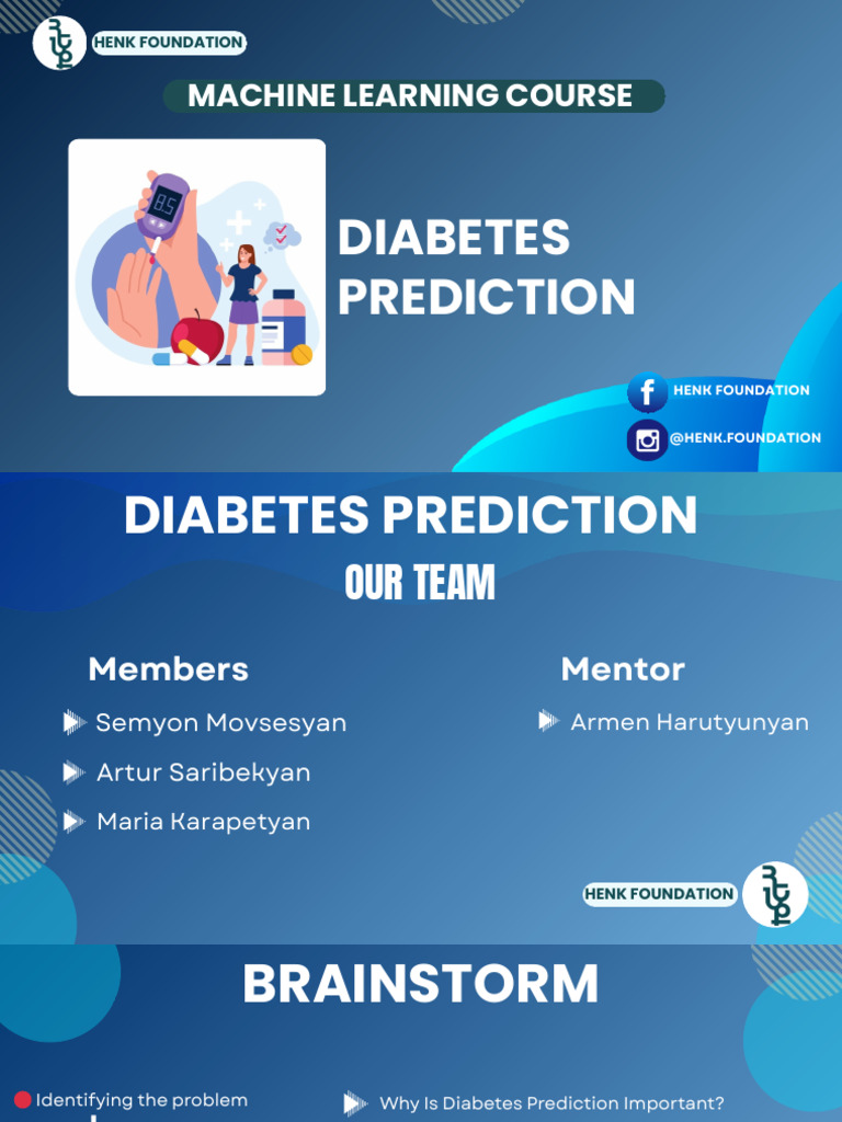 Diabetes Prediction with Machine Learning | PDF | Machine Learning ...