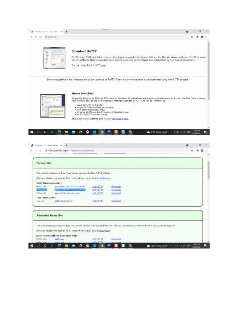Accessing Server Using PuTTY | PDF