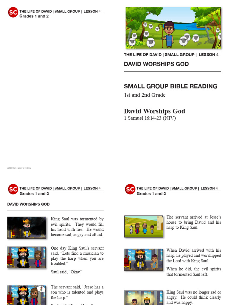 King Saul's Healing Through David's Music | PDF | David | Saul