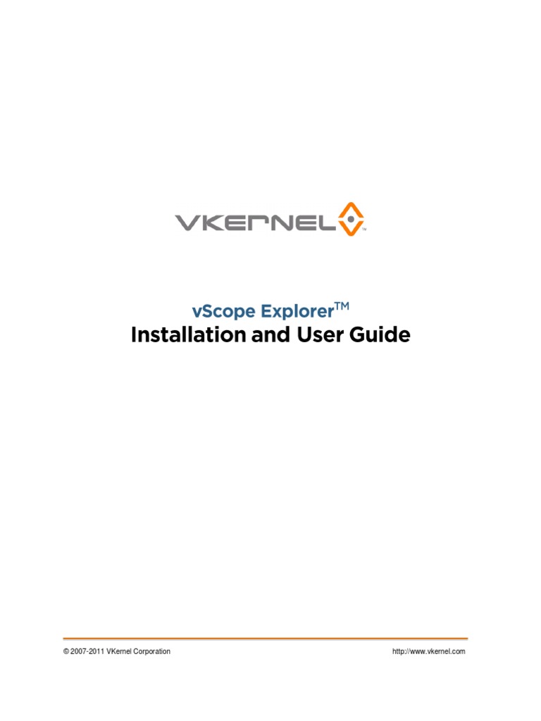 Vscope Explorer Installation Guide | PDF | V Mware | Virtual Machine