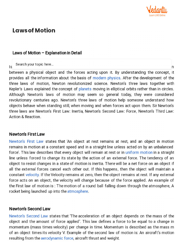 Laws of Motion | PDF