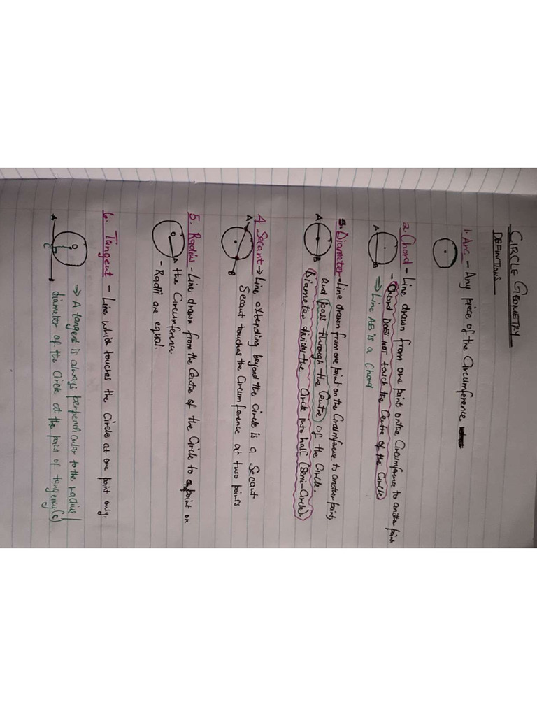 Euclidean Geometry Notes Grd11&12 Part 1 | PDF