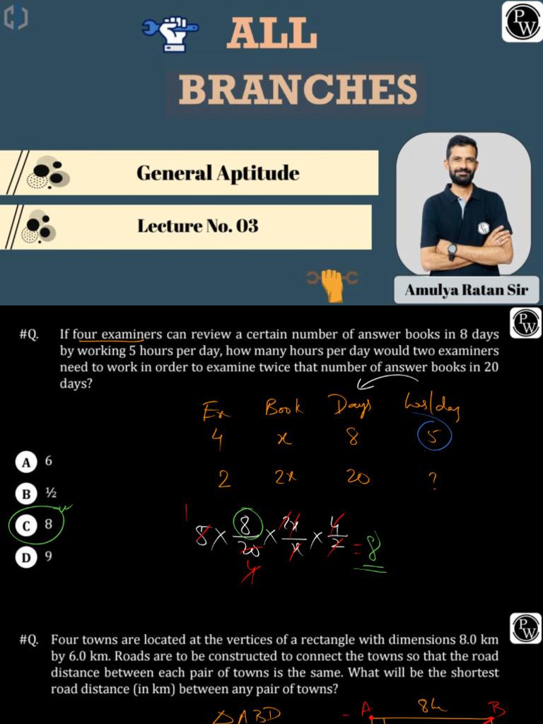 (General Aptitude) General Aptitude 03 Class Notes - @bij | PDF